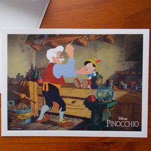 Disney | Wall Decor | Disneys Collectible Pinocchio Lithograph 5 X 7 ...